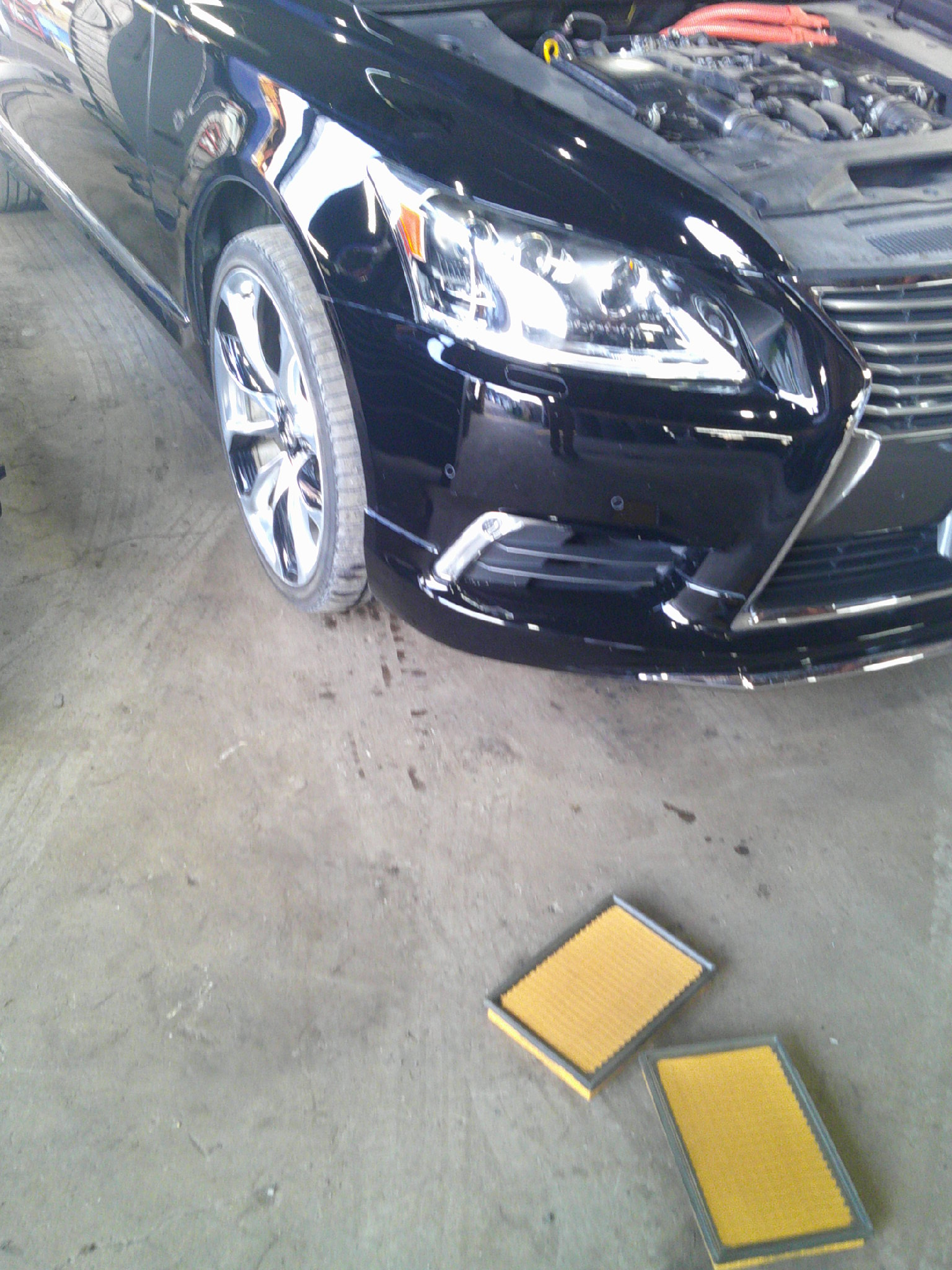 レクサス LS600の整備・修理の事例です。（松前町のお客様です） | J-1one サトウ自動車